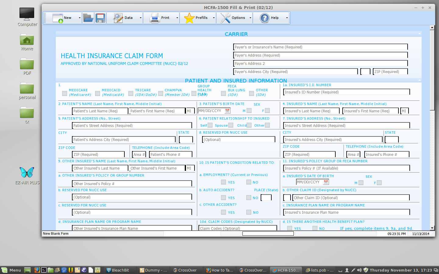 HCFA-1500 Software | What Runs | CodeWeavers