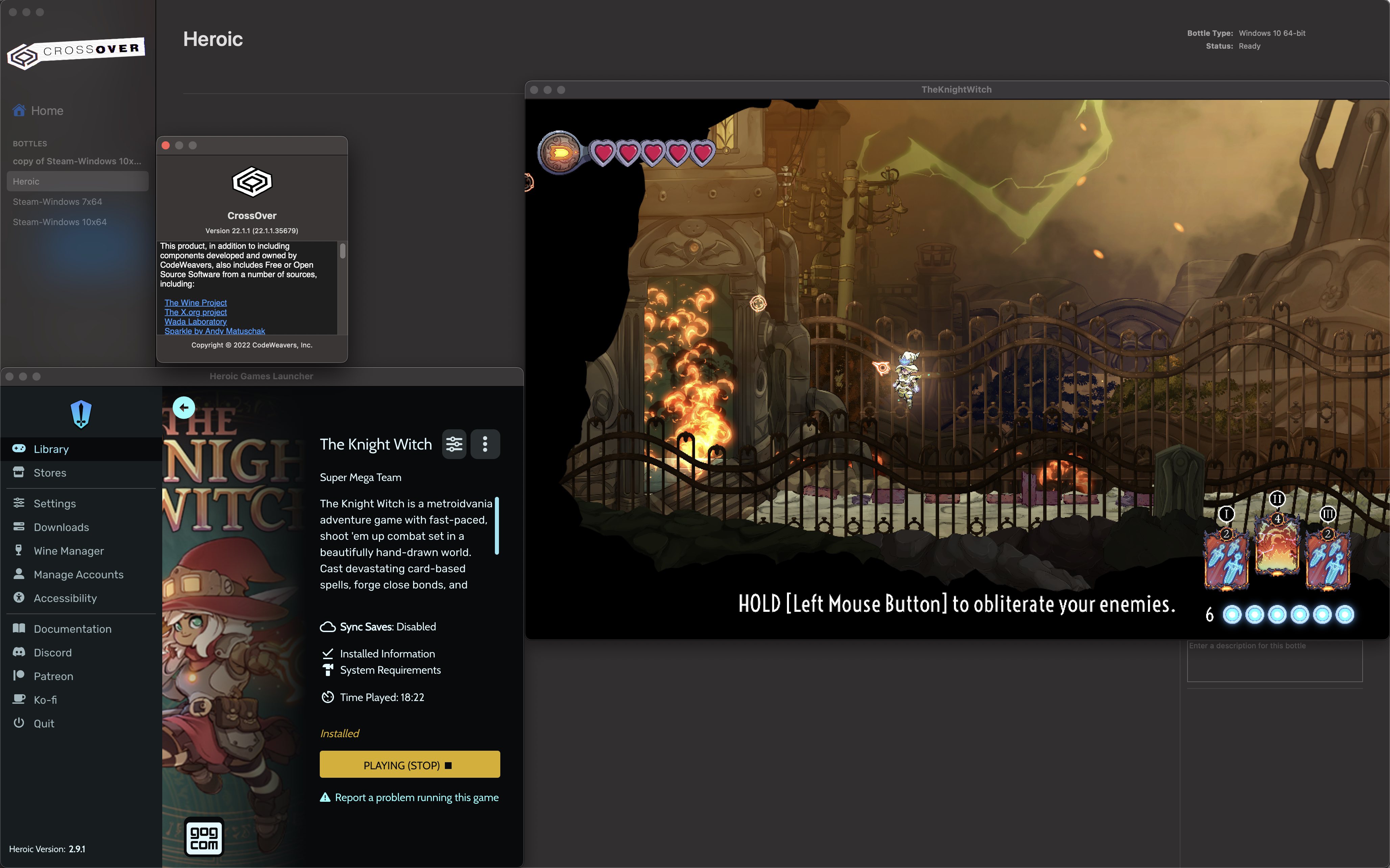 Will The Knight Witch run on Mac or Linux? | CodeWeavers