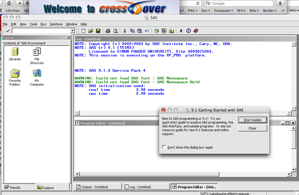 Media for SAS System for Statistics | CodeWeavers