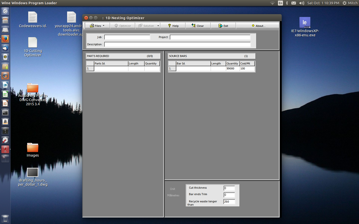 1 D Nesting Optimizer | What Runs | CodeWeavers