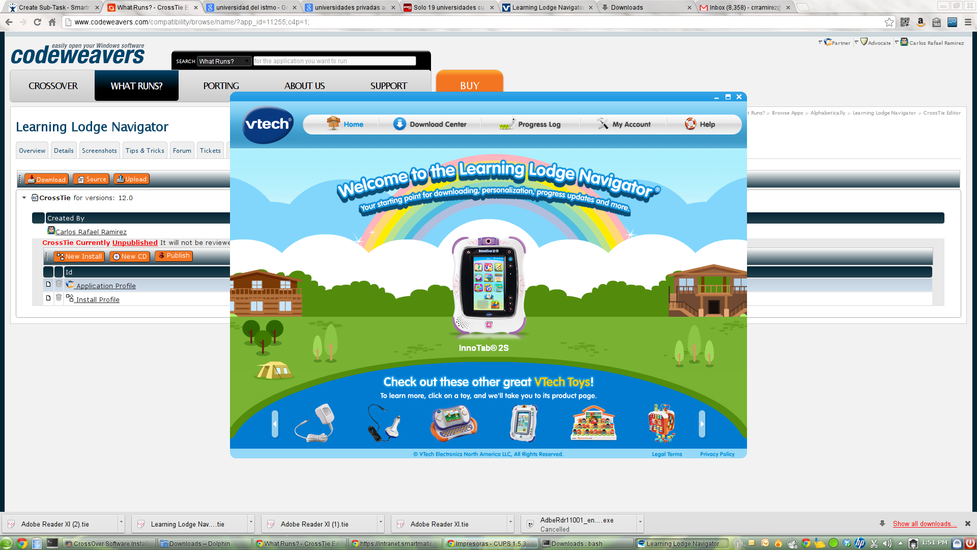 Learning Lodge Navigator | What Runs | CodeWeavers