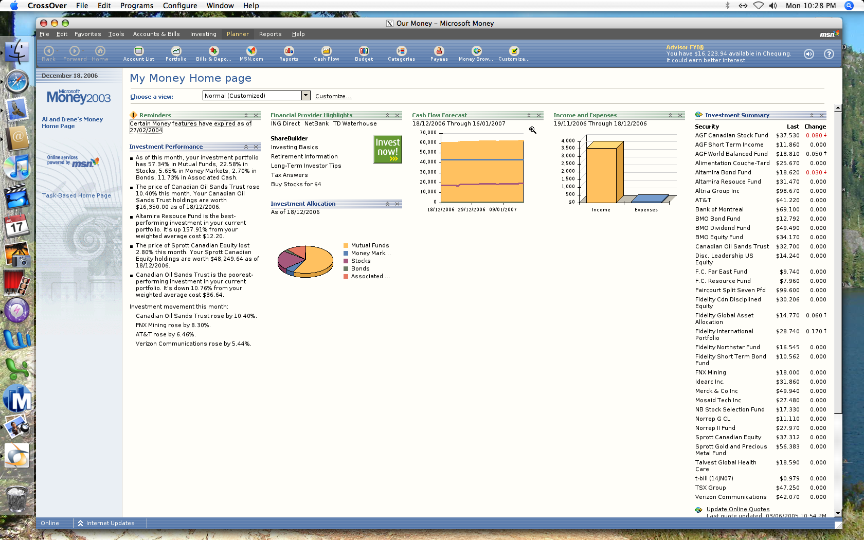 Microsoft Money 2003 | What Runs | CodeWeavers