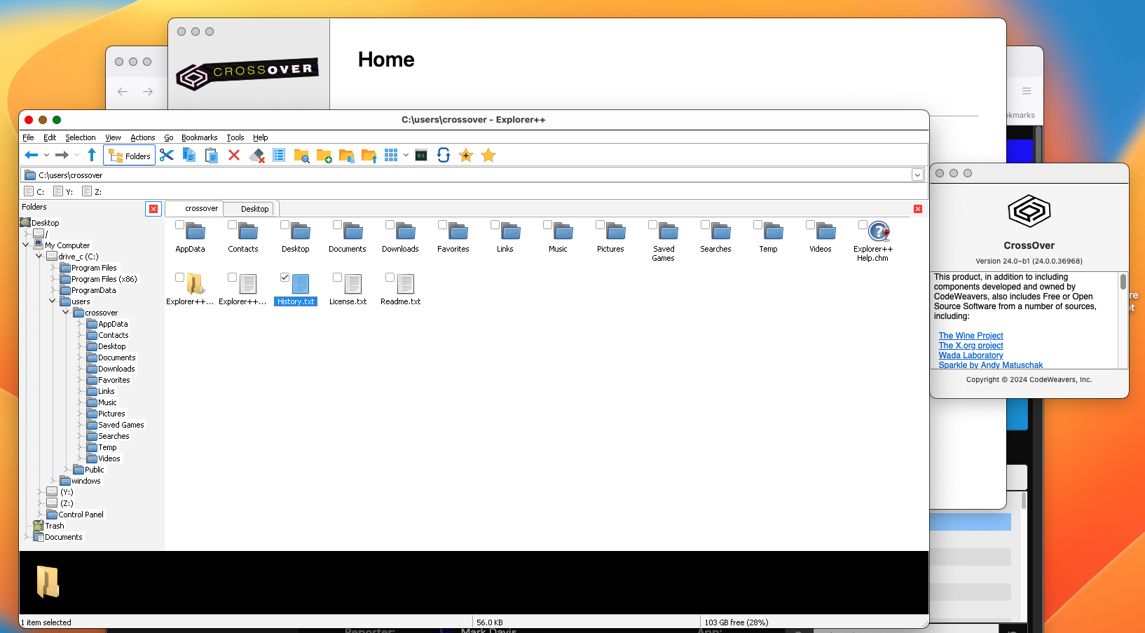 Will Explorer++ run on Mac or Linux? | CodeWeavers