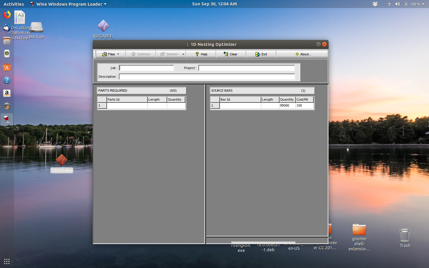 Will 1 D Nesting Optimizer run on Mac or Linux? | CodeWeavers