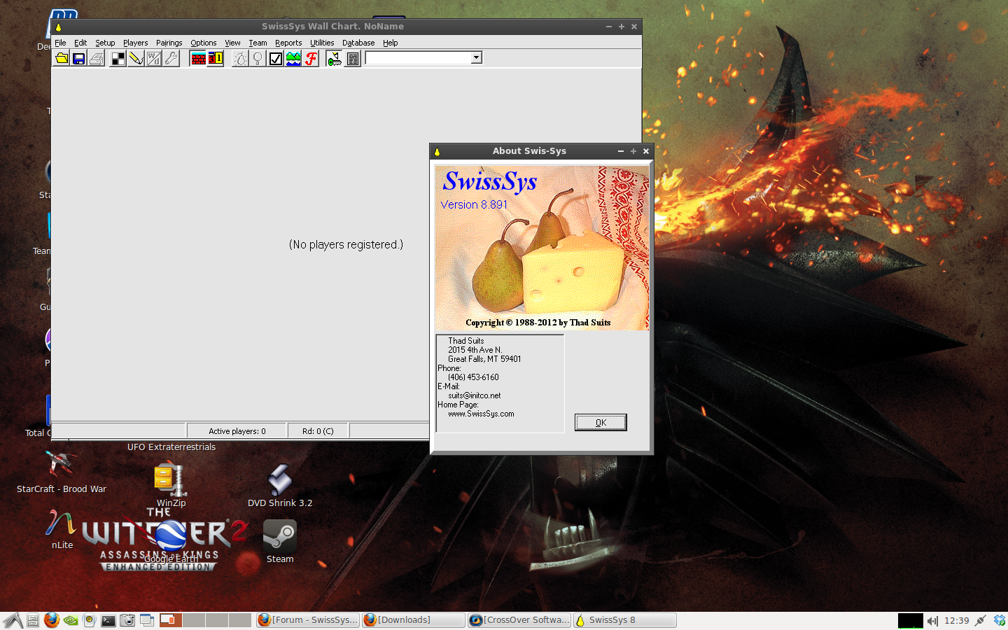 Will SwissSys version 8.891 run on Mac or Linux? | CodeWeavers