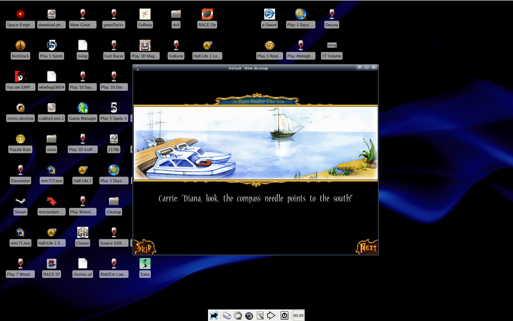 Will 10 Days Under The Sea run on Mac or Linux? | CodeWeavers