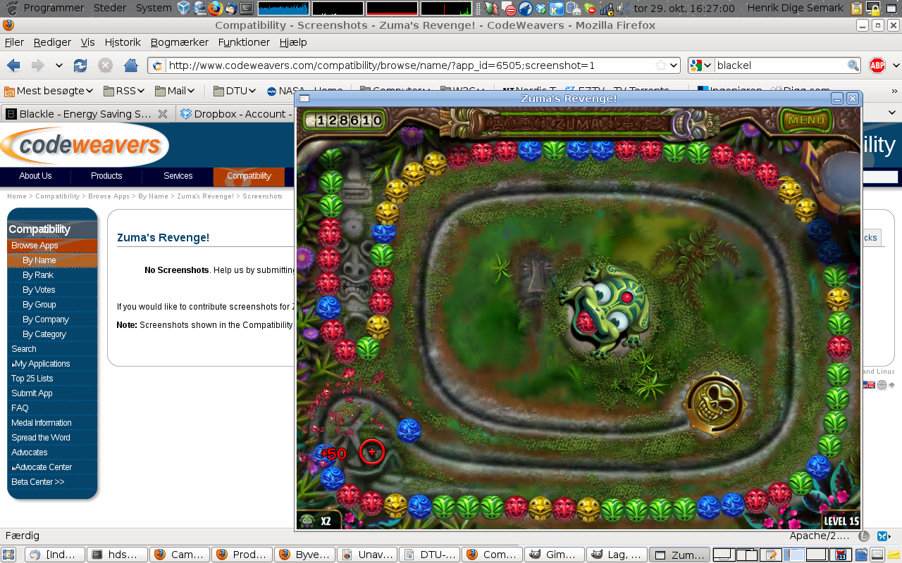Zuma's Revenge! | Compatibility Database | CodeWeavers