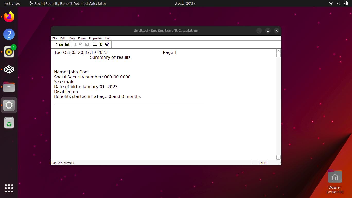 Will Social Security Benefit Detailed Calculator (USA) run on Mac or Linux? | CodeWeavers