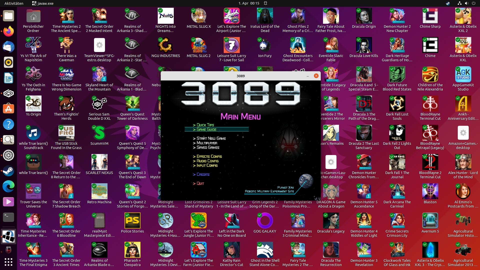 Will 3089 -- Futuristic Action RPG run on Mac or Linux? | CodeWeavers