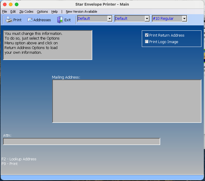 Will Star Envelope Printer Pro run on Mac or Linux? | CodeWeavers