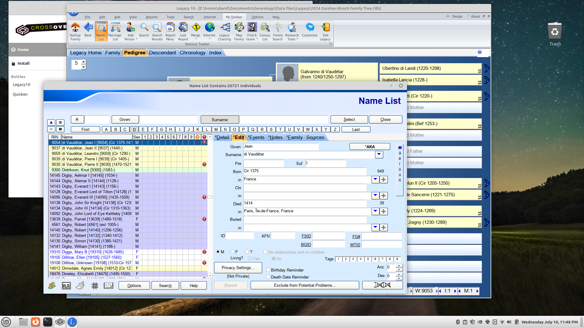 Will Legacy Family Tree 10.x run on Mac or Linux? | CodeWeavers
