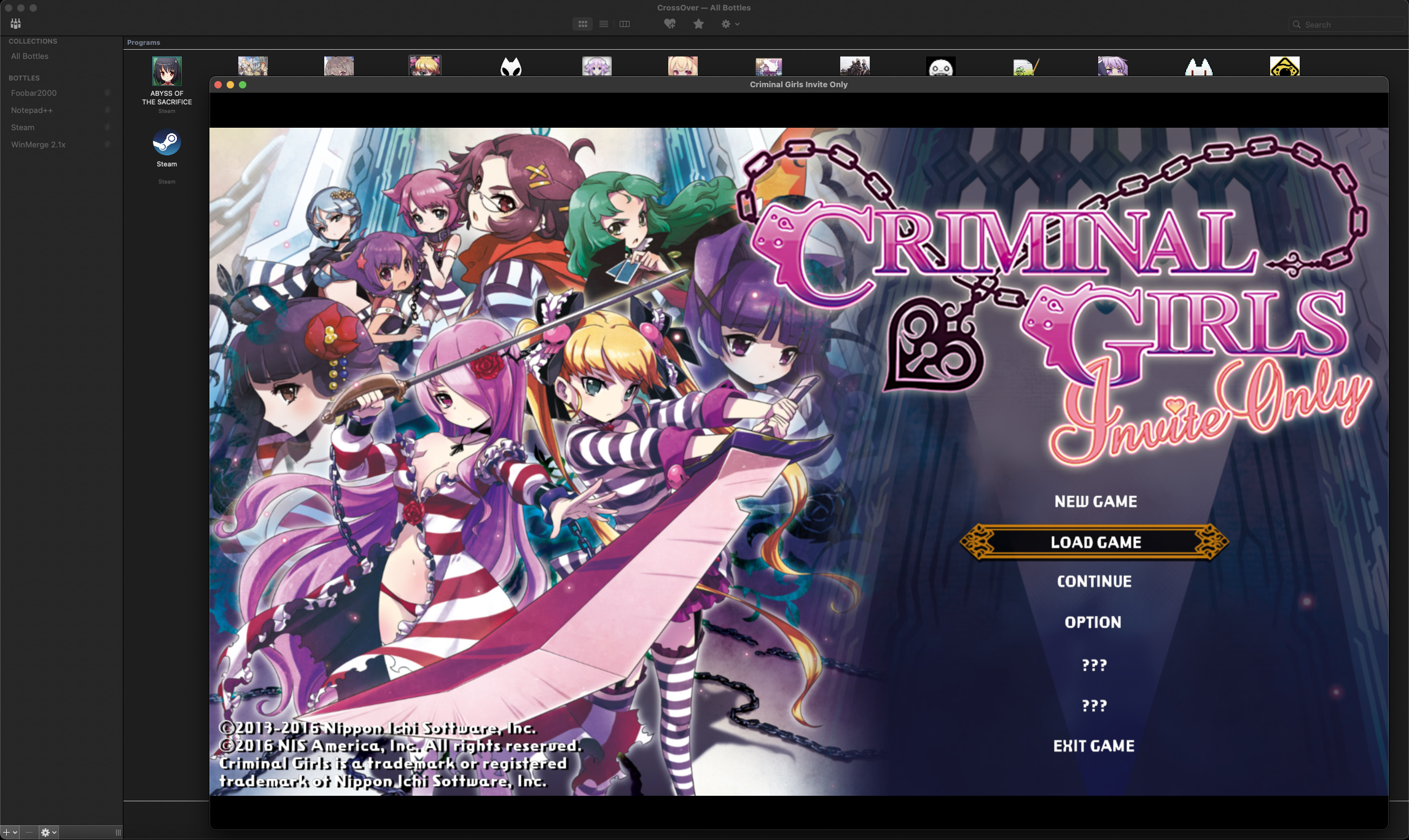 Will Criminal Girls: Invite Only run on Mac or Linux? | CodeWeavers