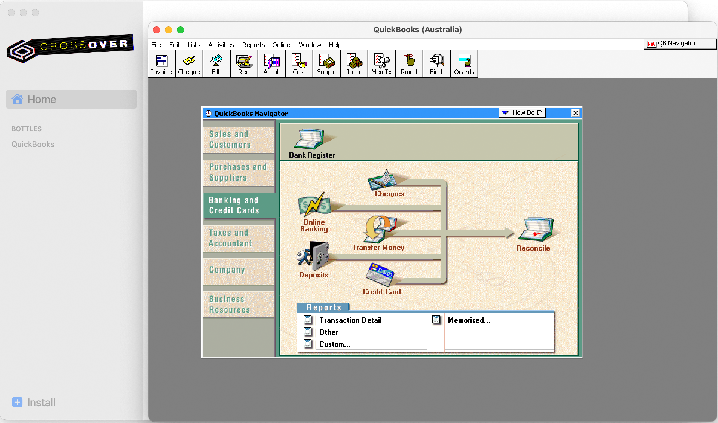 Will QuickBooks 99 run on Mac or Linux? | CodeWeavers