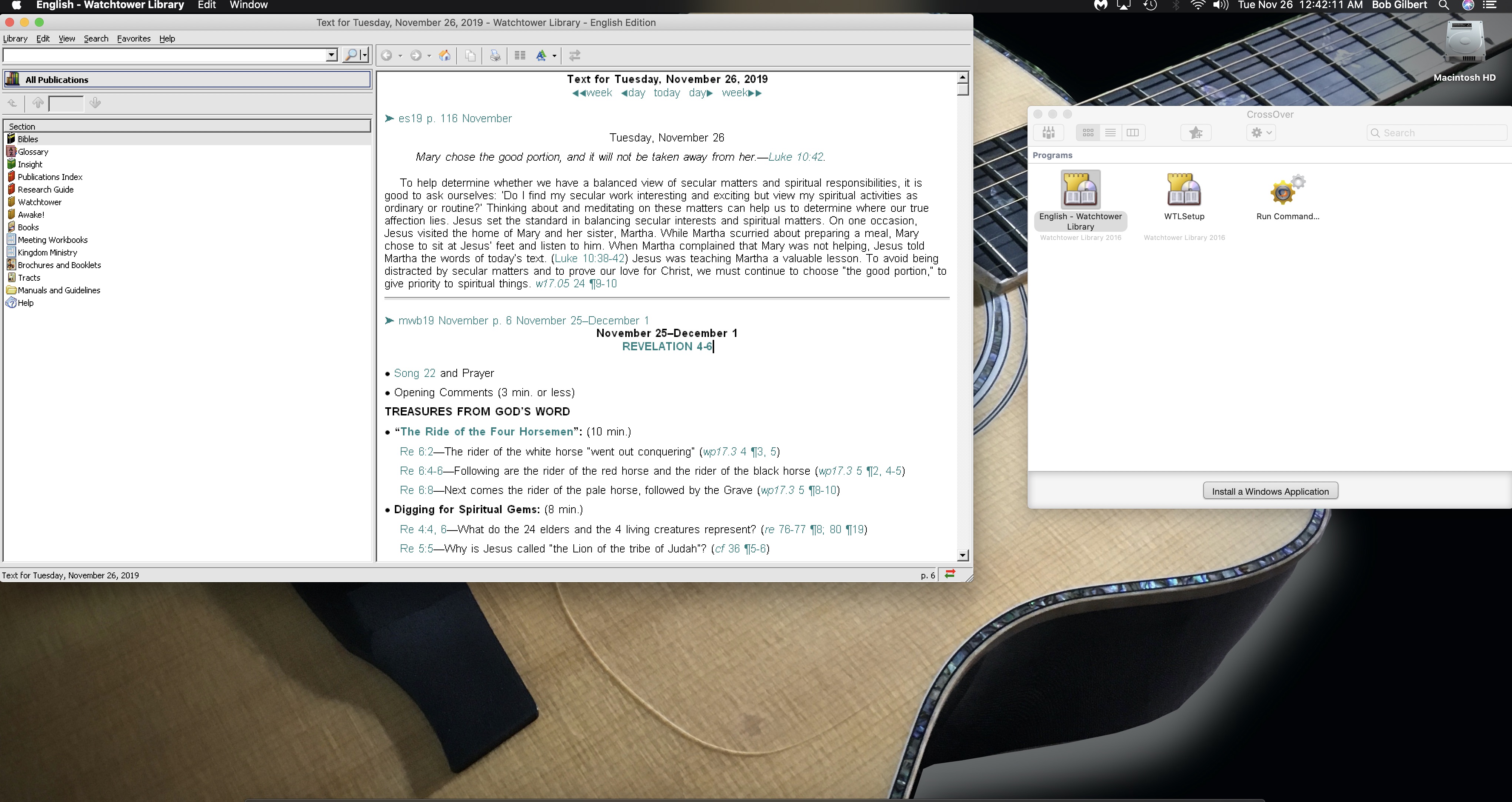 Will Watchtower Library 2017 run on Mac or Linux? | CodeWeavers