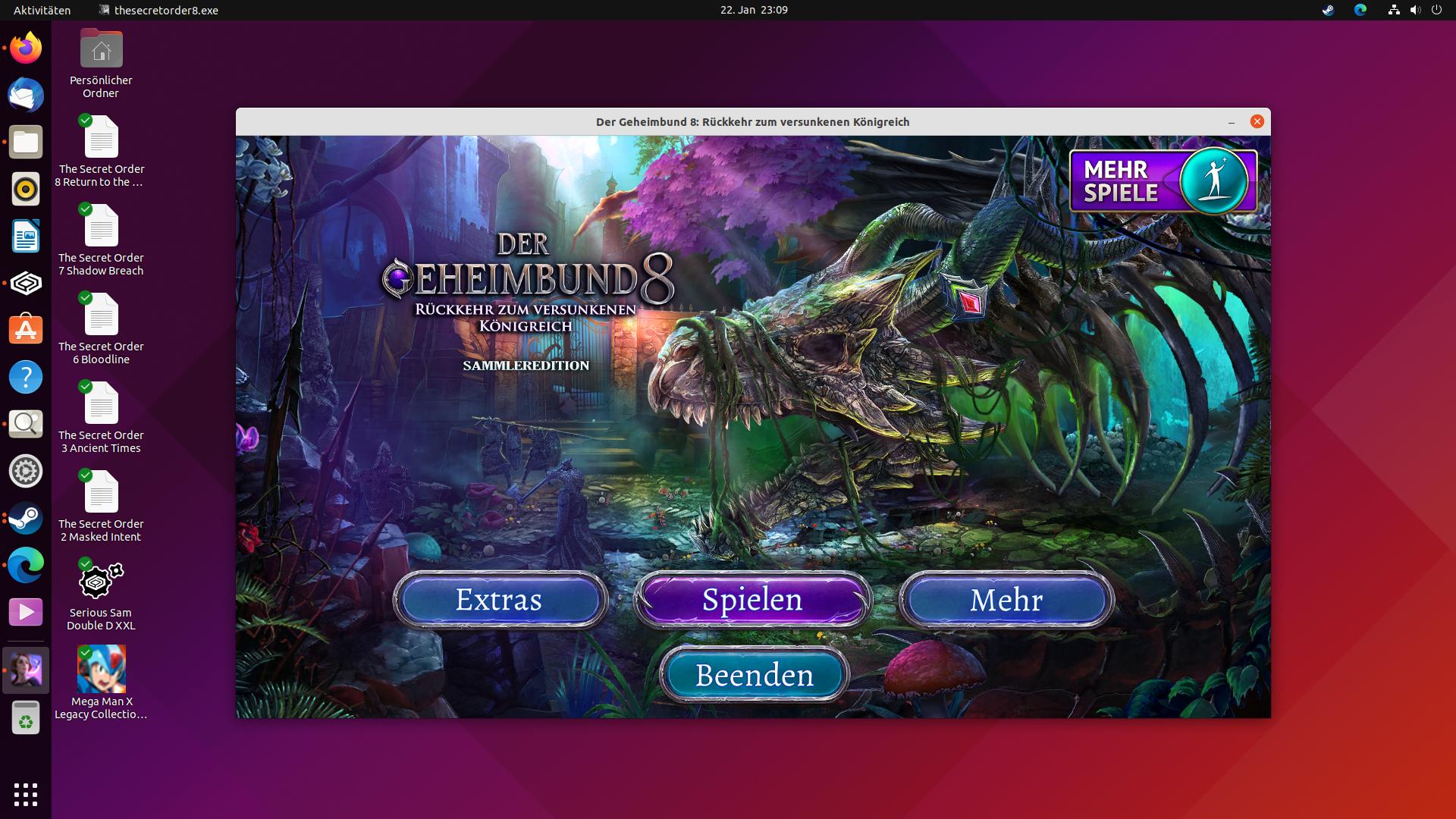 The Secret Order 8: Return to the Buried Kingdom | Compatibility Database | CodeWeavers