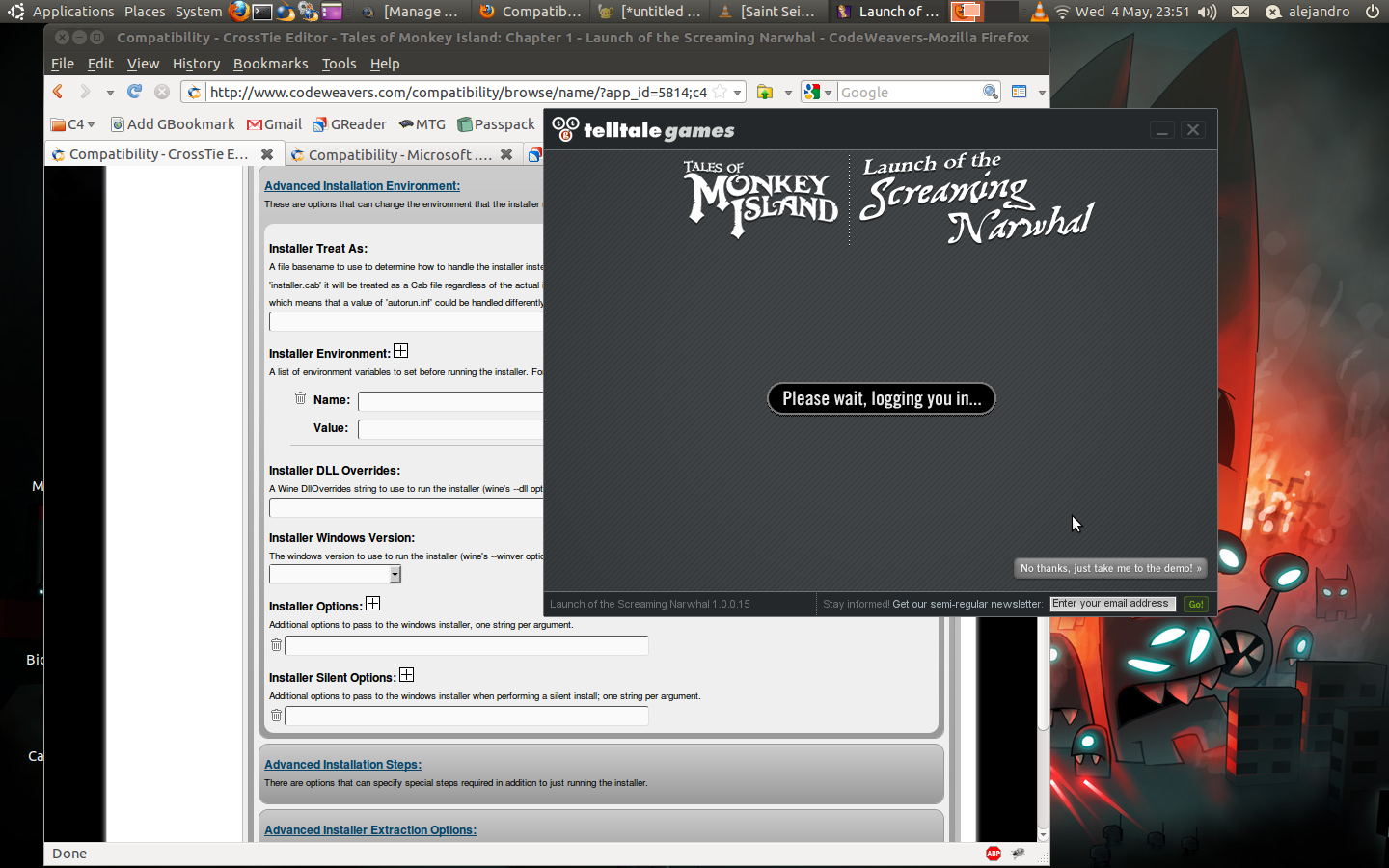 Will Tales of Monkey Island: Chapter 1 - Launch of the Screaming Narwhal run on Mac or Linux ...