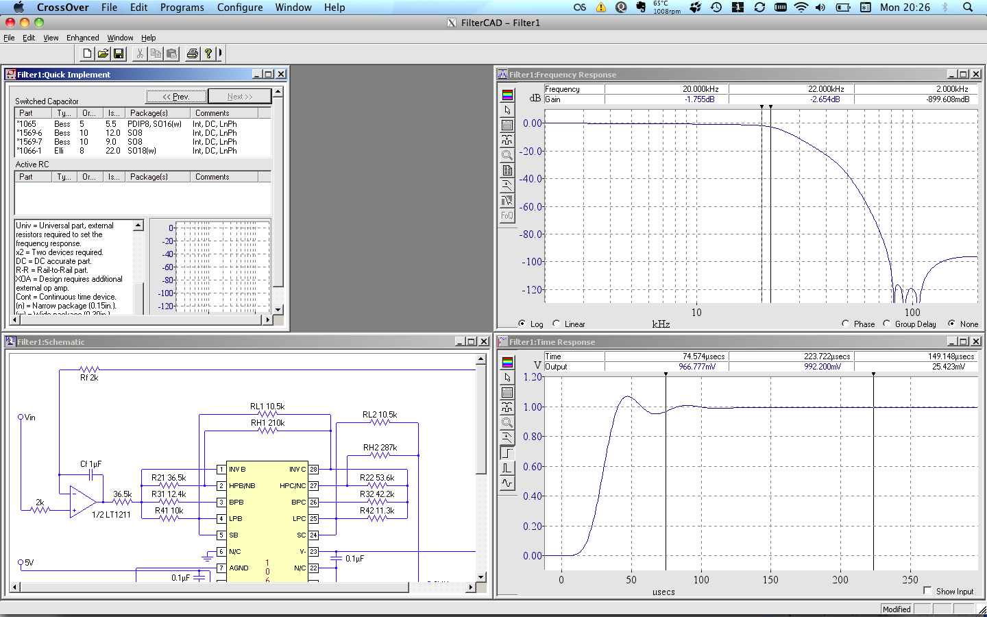 Rf filter design software - secas