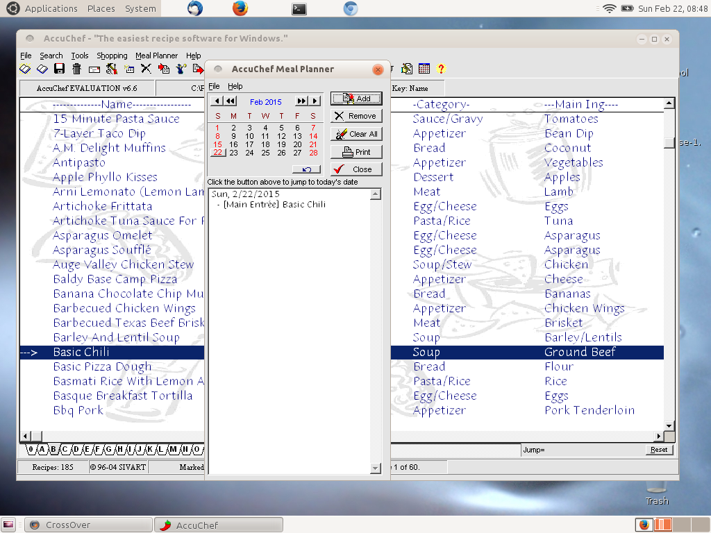 Will AccuChef v6.6 run on Mac or Linux? | CodeWeavers