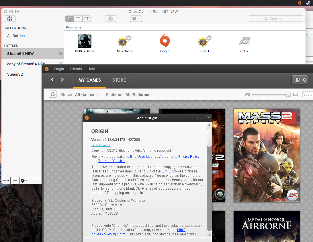 Origin (Electronic Arts) | What Runs | CodeWeavers