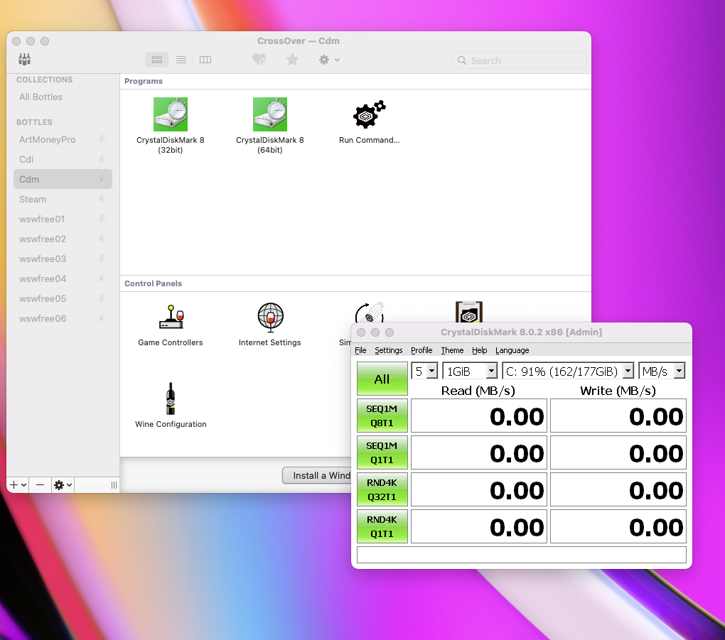 Will CrystalDiskMark run on Mac or Linux? | CodeWeavers