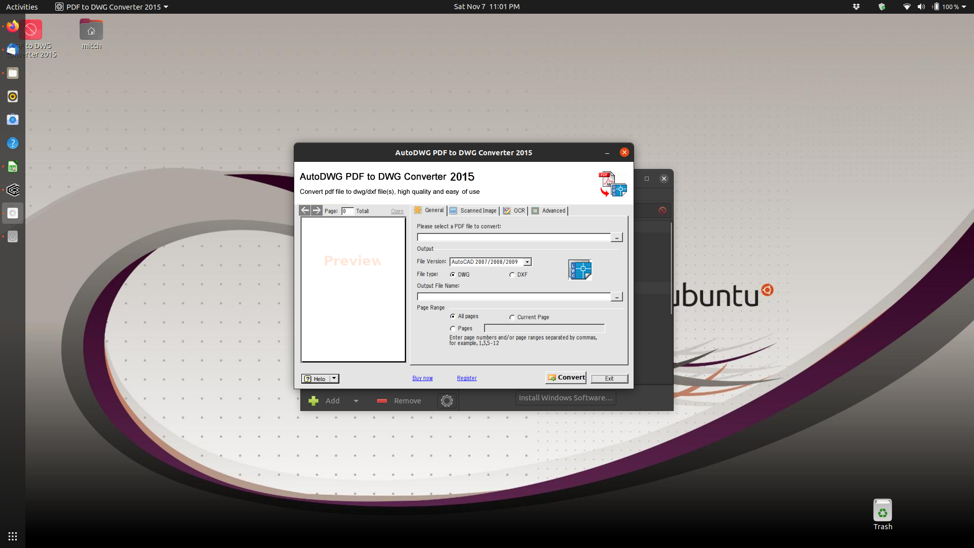 Will AutoDWG PDF to DWG Converter run on Mac or Linux? | CodeWeavers