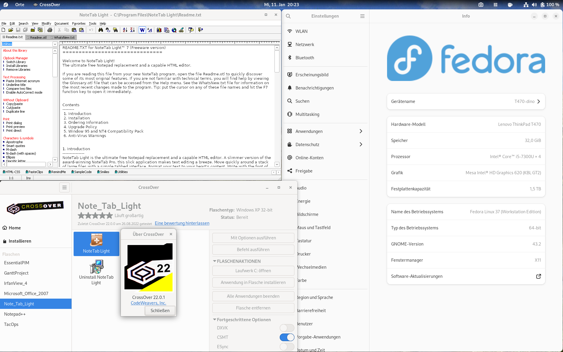 Will Note Tab Light run on Mac or Linux? | CodeWeavers