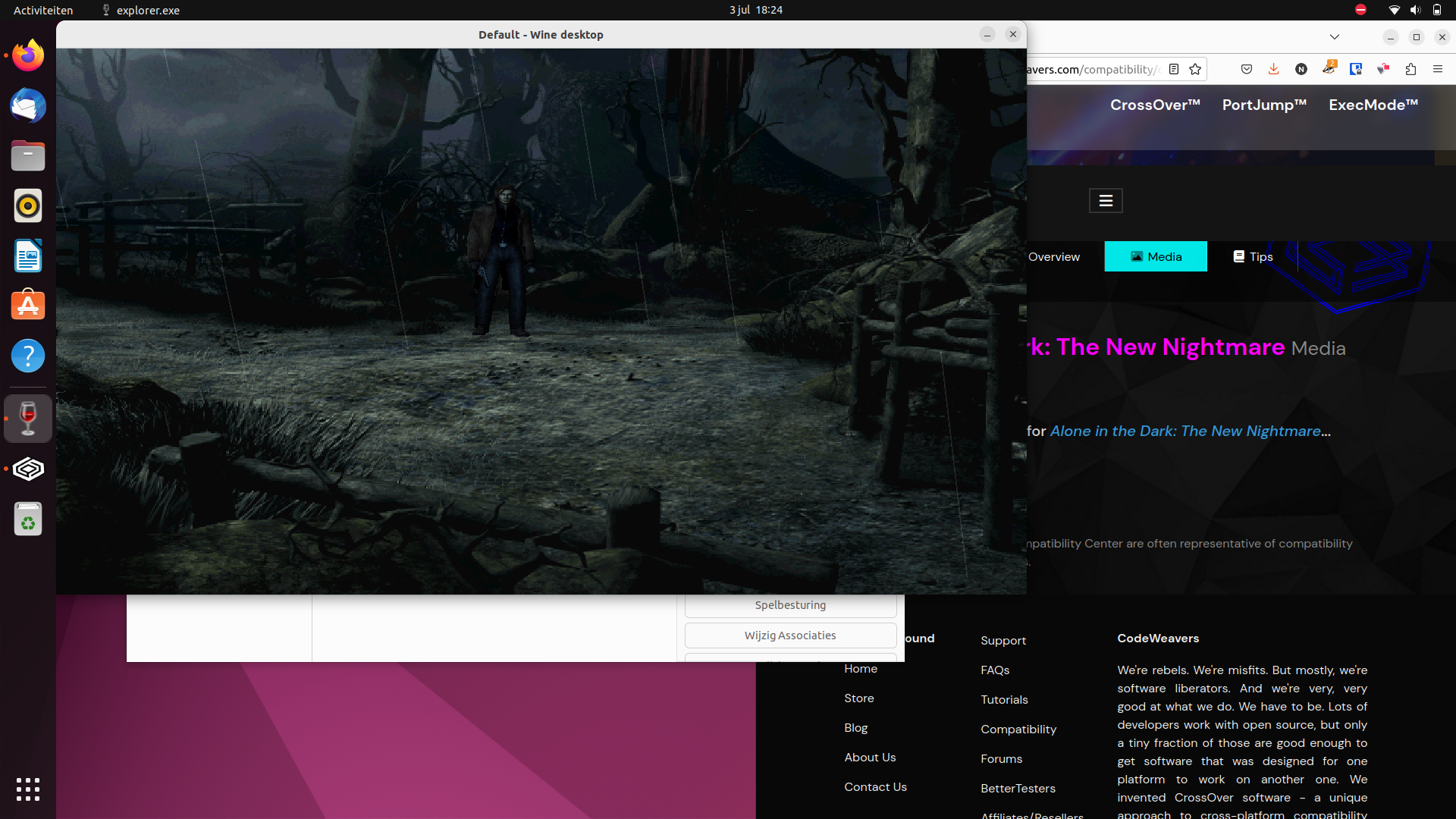 Will Alone in the Dark: The New Nightmare run on Mac or Linux? | CodeWeavers