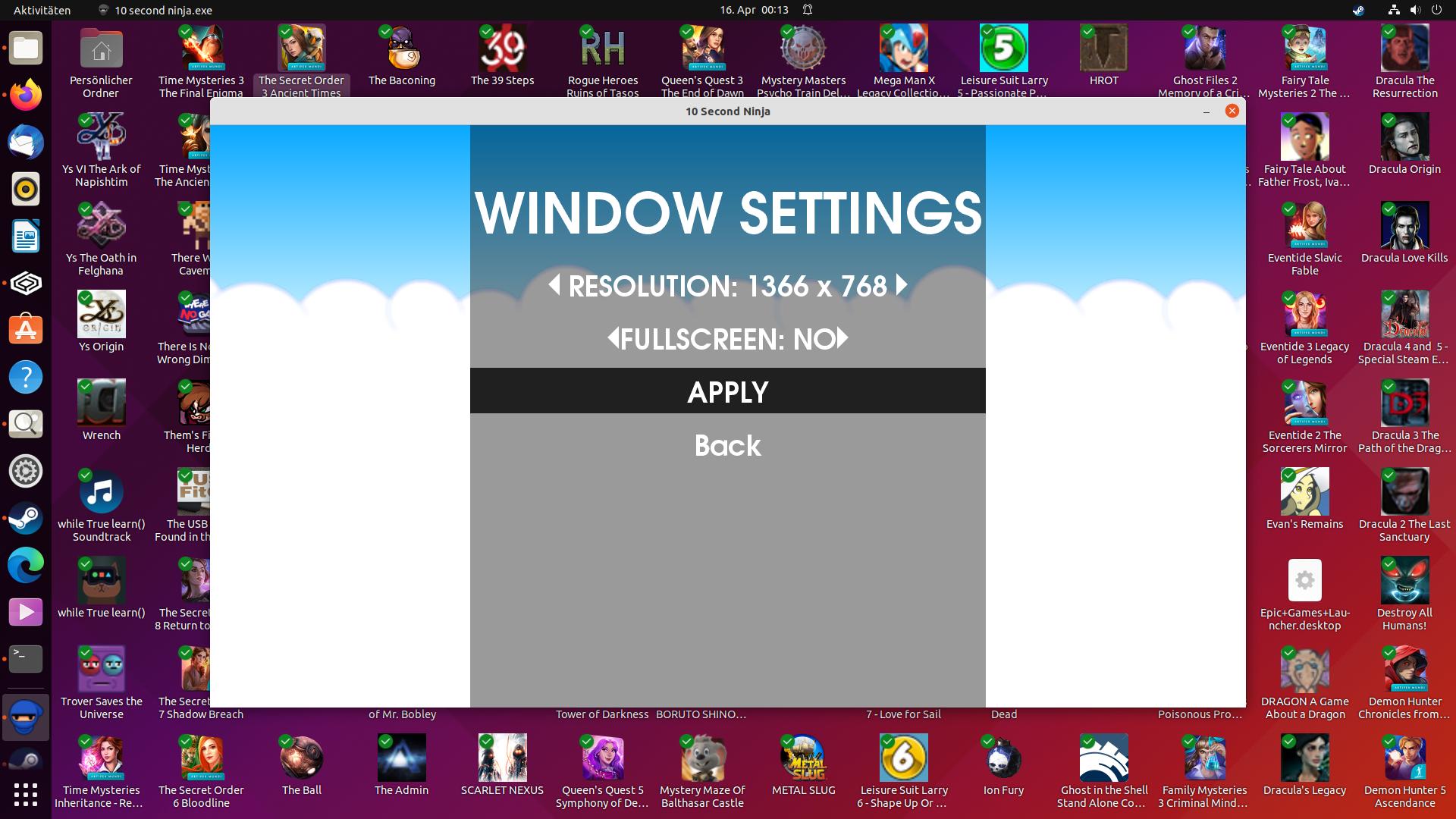 Will 10 Second Ninja run on Mac or Linux? | CodeWeavers