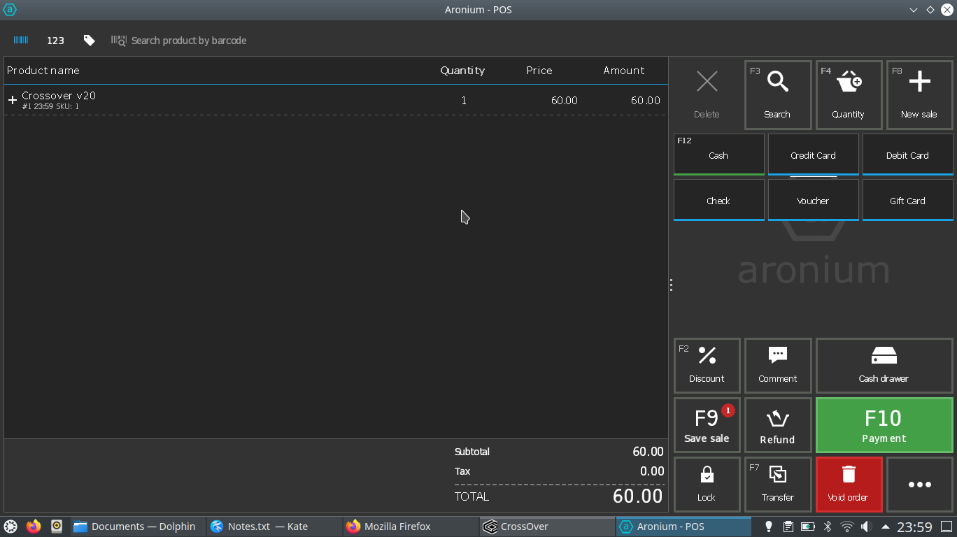 Will Aronium POS run on Mac or Linux? | CodeWeavers