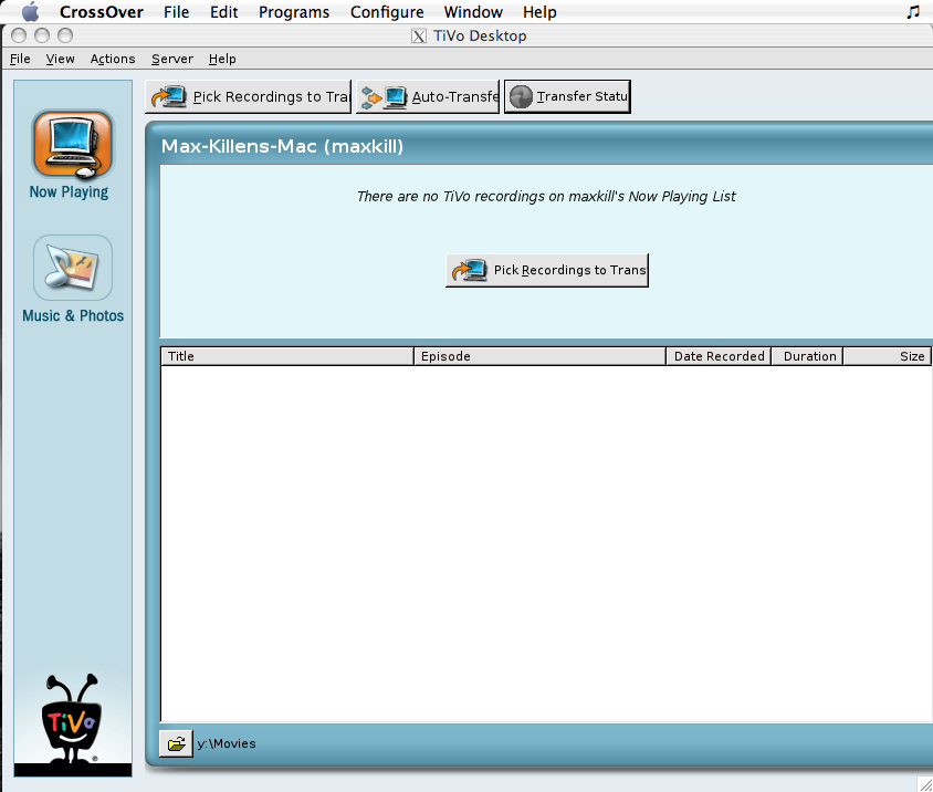 Will TiVo Desktop run on Mac or Linux? | CodeWeavers