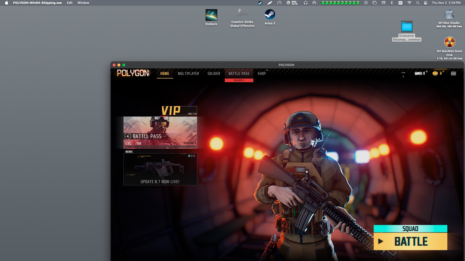 Will POLYGON run on Mac or Linux? | CodeWeavers